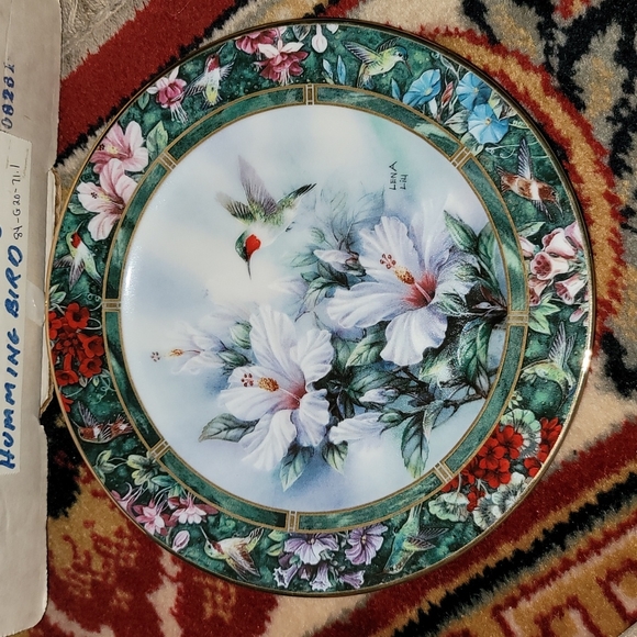 The Bradford Exchange | Accents | Ruby Throated Hummingbird Plate ...